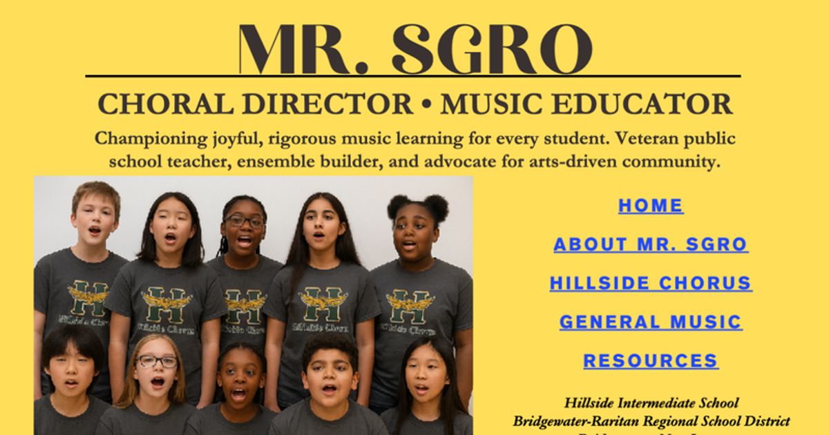 Mr. Sgro's Website